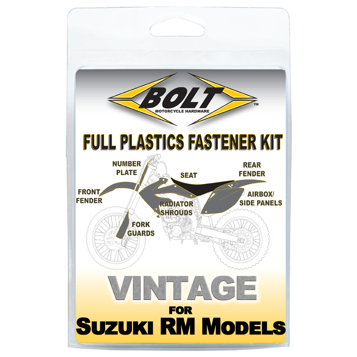 Suzuki RM 250 1996-2000 Body Work Fastener Kit – Bolt Motorcycle Hardware