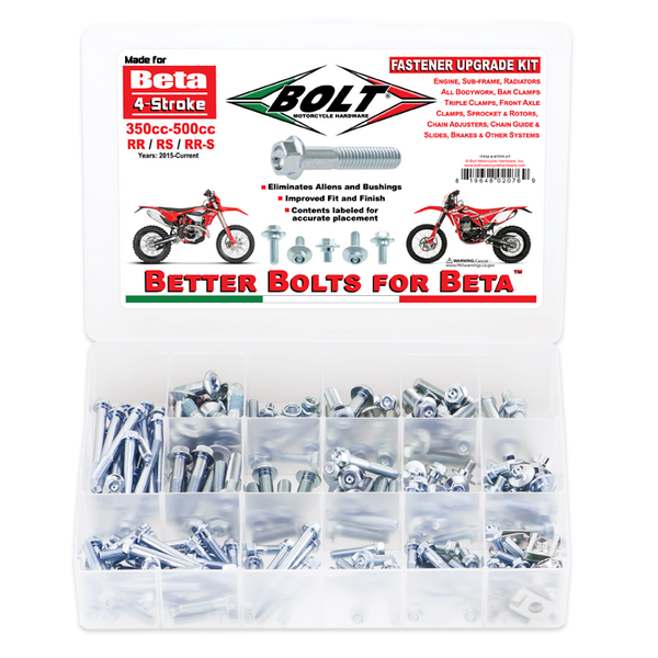 Fastener Upgrade Kit for Beta – Bolt Motorcycle Hardware